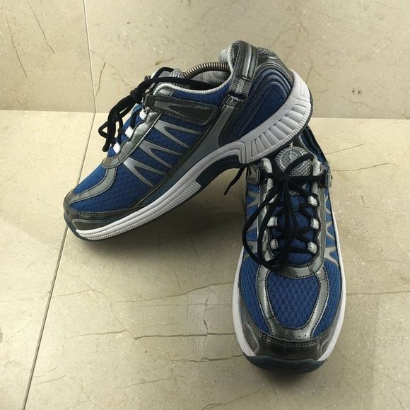 Orthofeet | Shoes | Orthofeet Mens Sprint Tieless 674 Blue Bio Fit Lace ...